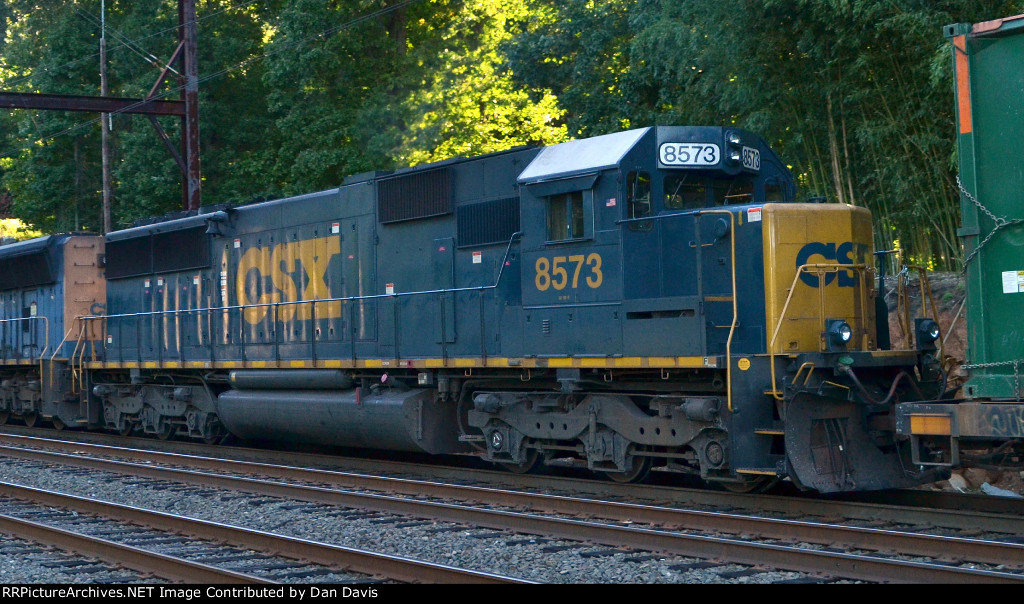 CSX SD50-2 8573 third out on S702-15